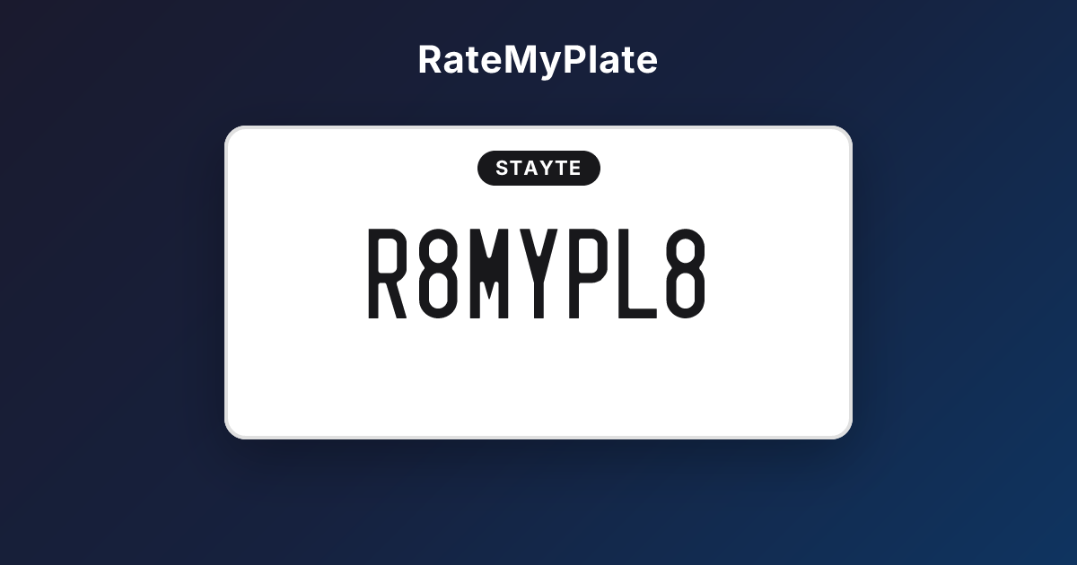 Rate My Plate